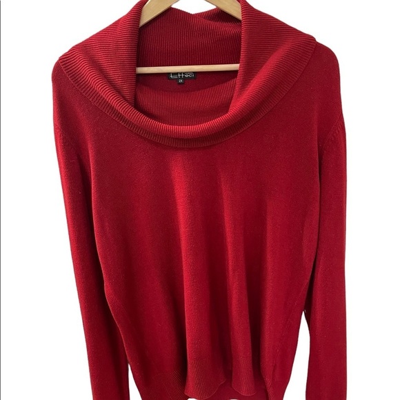 Effeci woman | Sweaters | Effeci Woman Size 2x Burgundy Long Sleeved ...